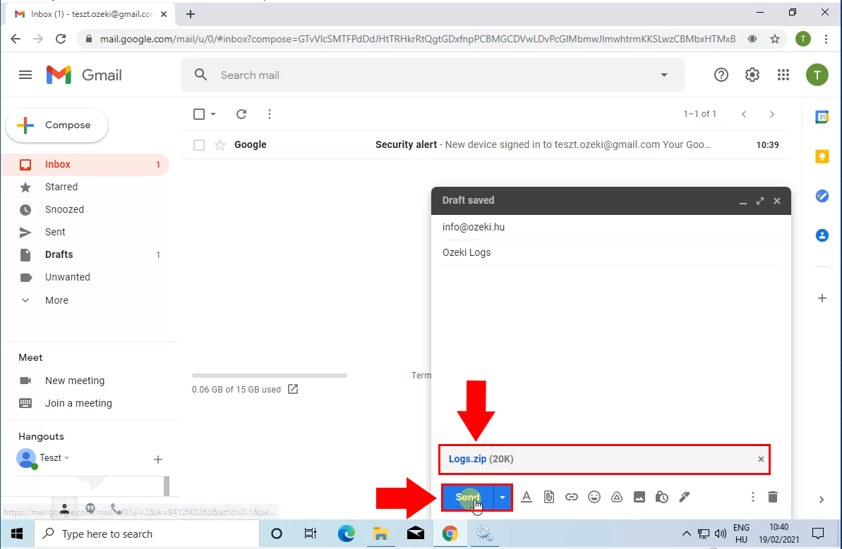 How to send Logs to Ozeki