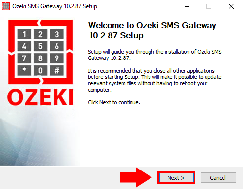 How to install Ozeki SMS Gateway on Windows