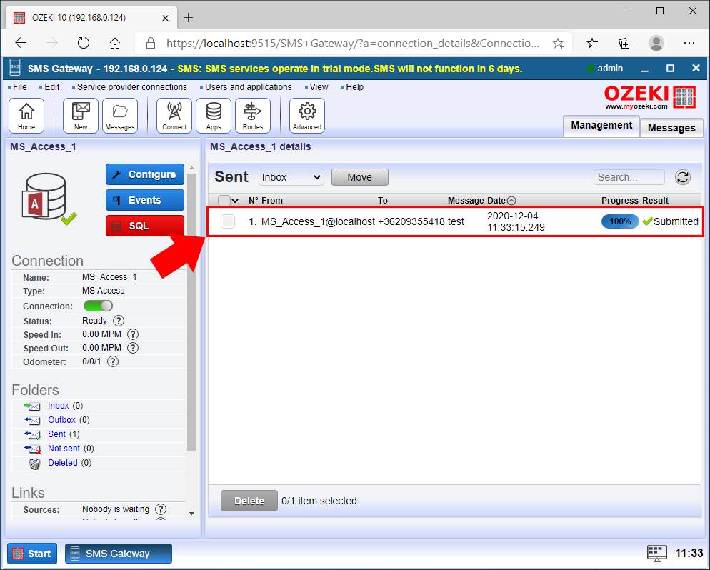 How to send SMS from Microsoft Access 365