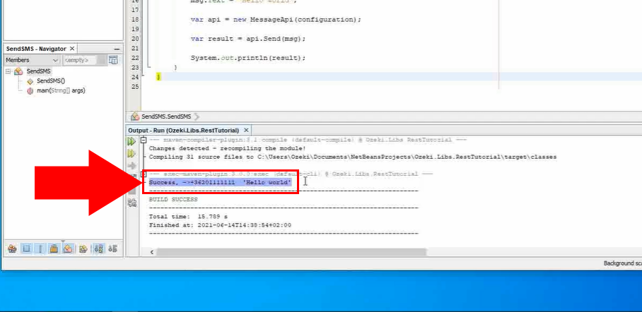 Github: Java SMS API