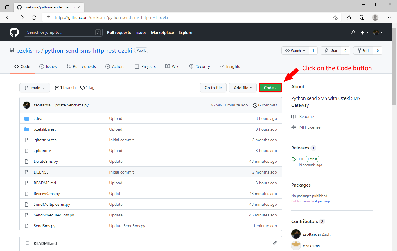 How To Download The Latest Python Sms Library From Github